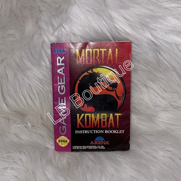 Sega | Games | Vintage Sega Mortal Kombat Game Booklet | Poshmark